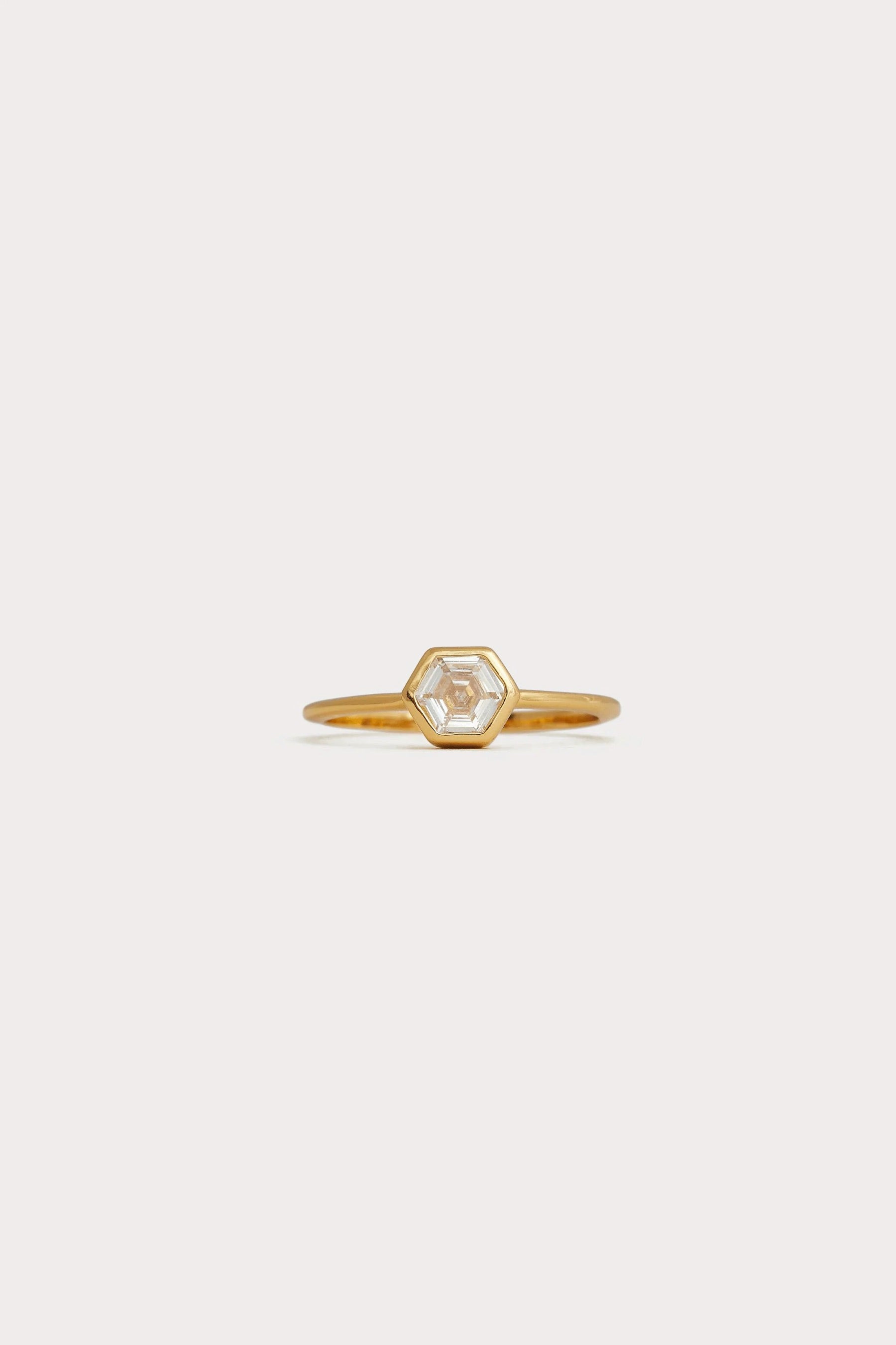 Gold Honeycomb Ring – Prism Boutique