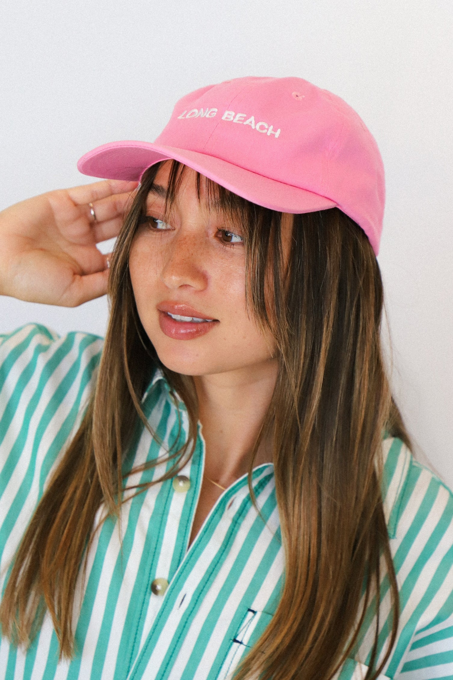 X Prism Pink Long Beach Hat – Prism Boutique