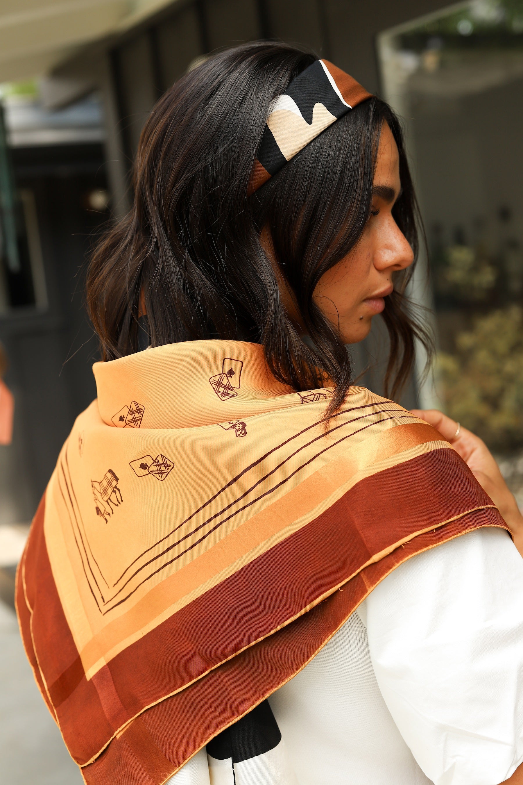 Horse + Playing Cards Scarf – Prism Boutique