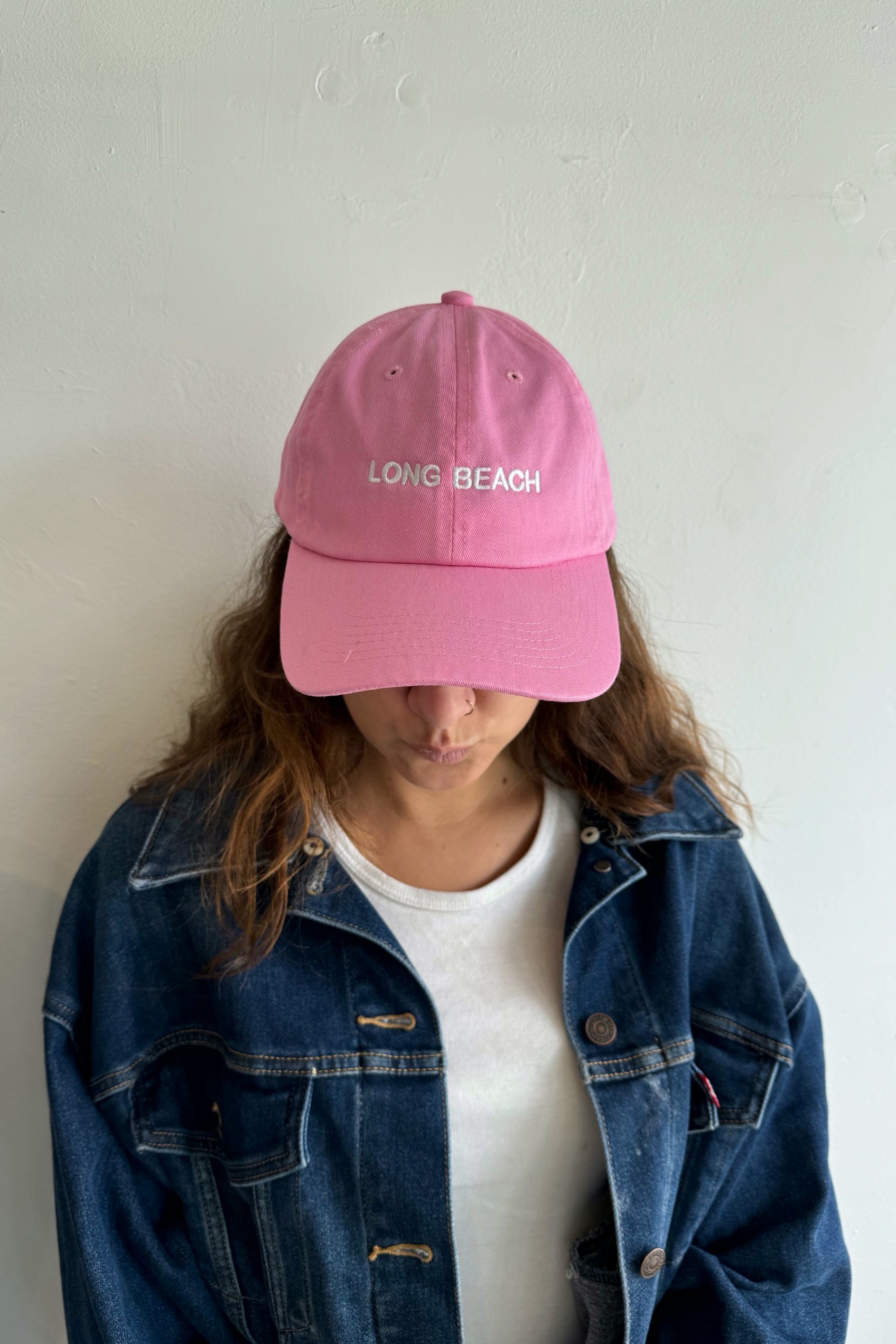 X Prism Pink Long Beach Hat – Prism Boutique