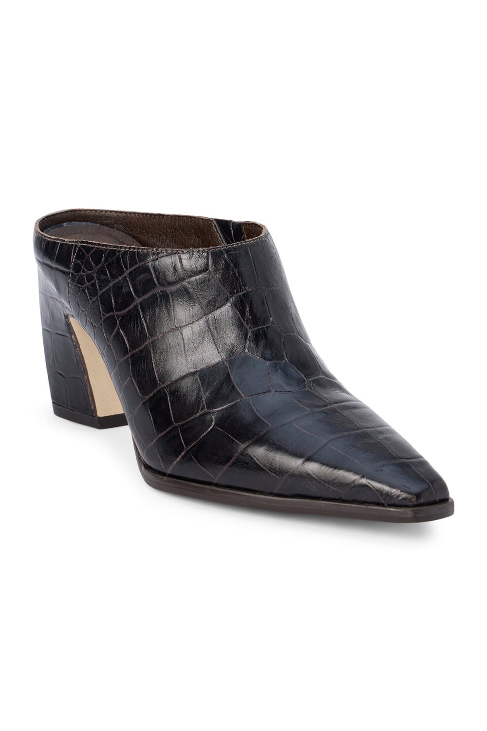 Espresso Croc McCarthy Mule – Prism Boutique
