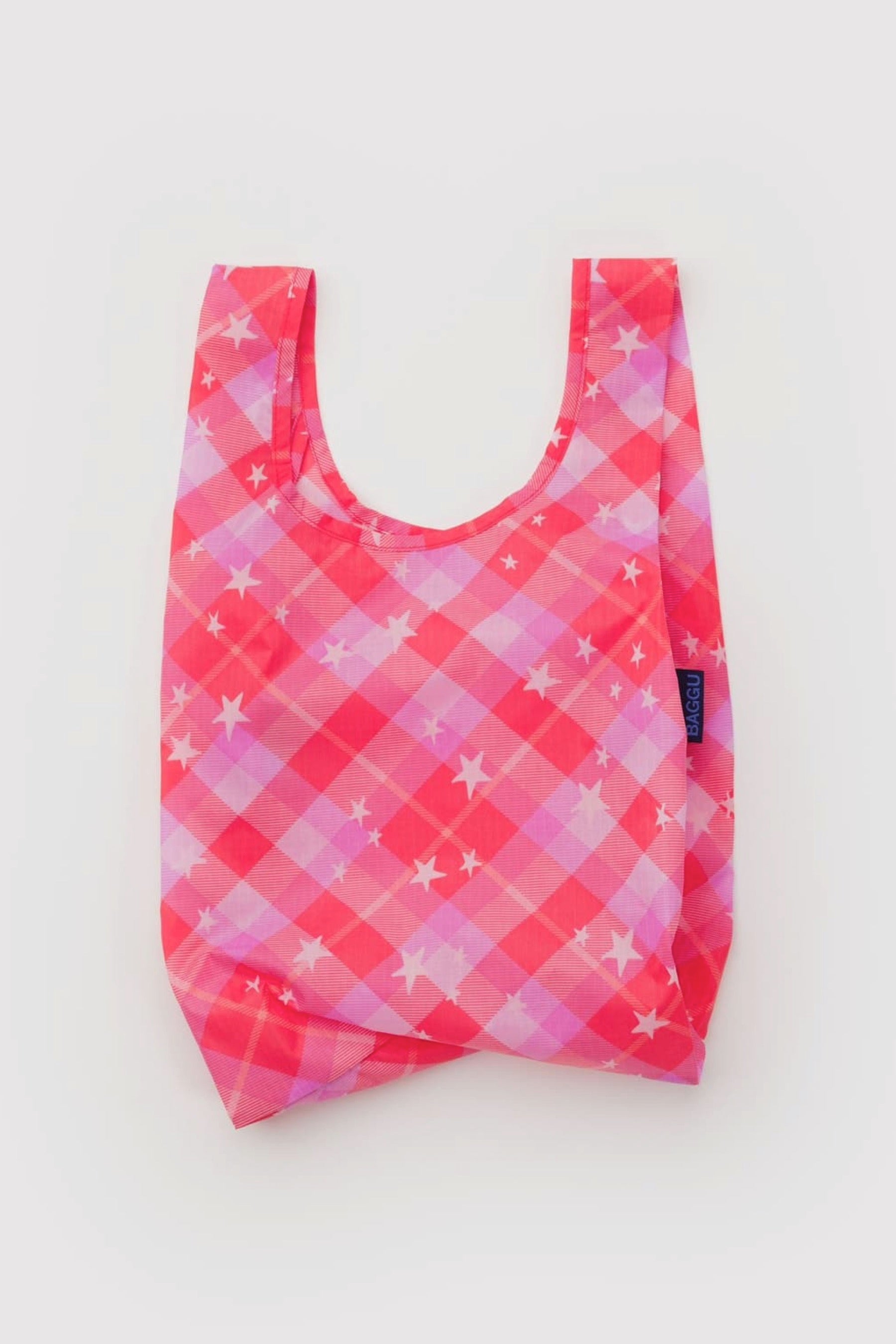 Baby Pink Star Plaid Baggu – Prism Boutique