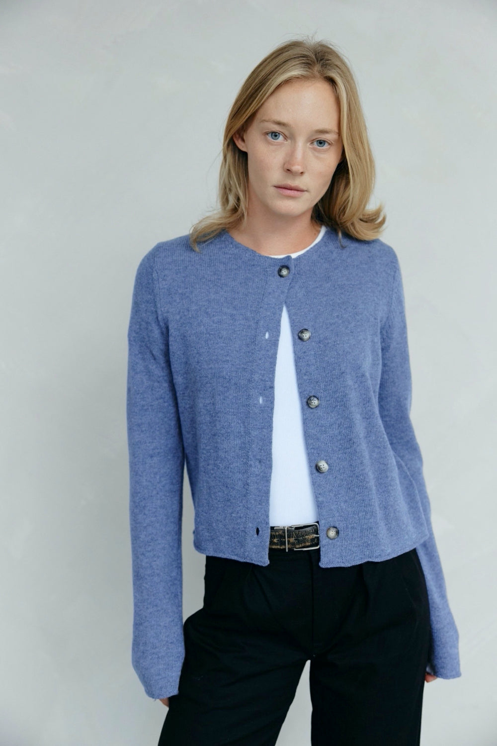 Light Blue Molly Cardigan — Prism Boutique