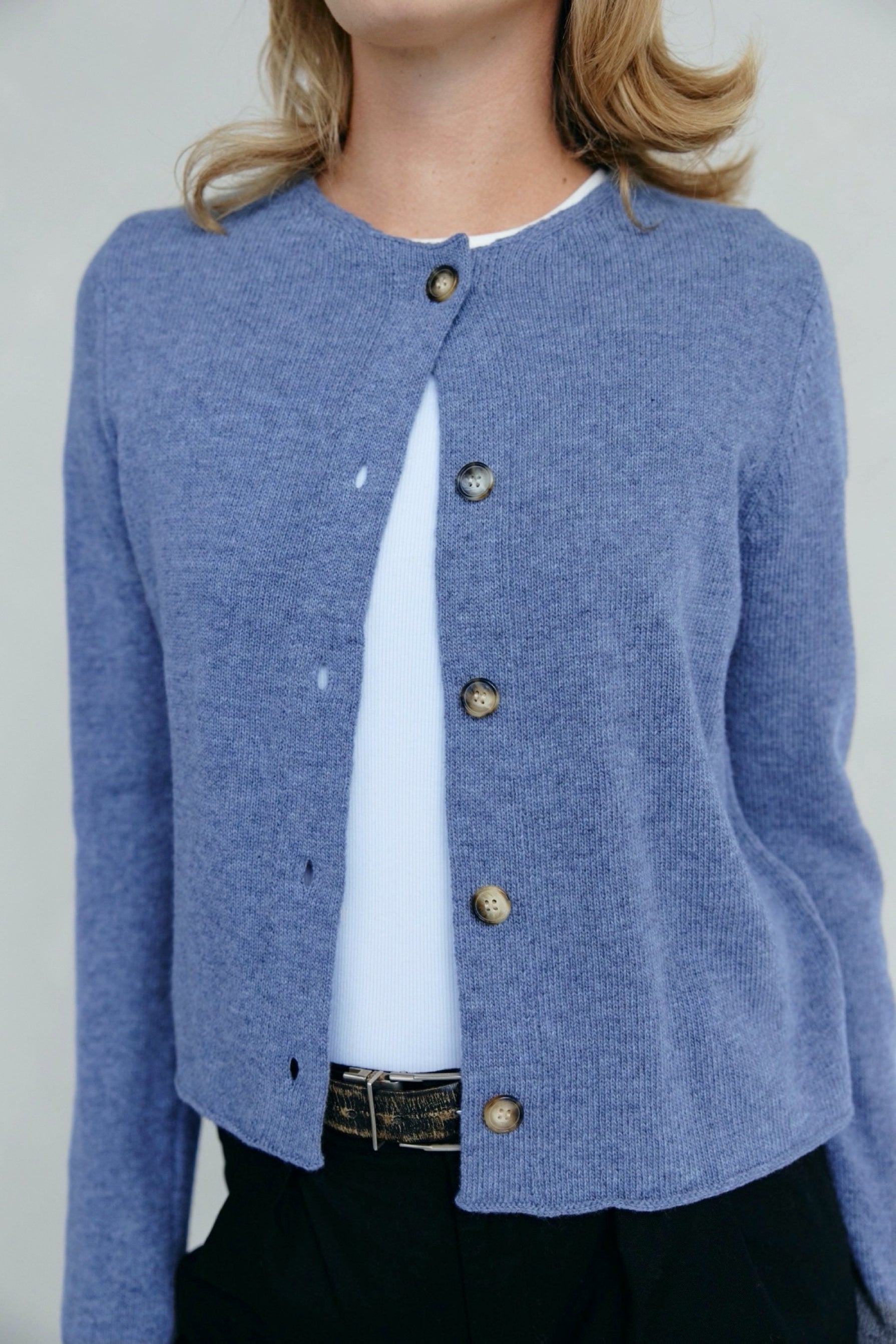 Light Blue Molly Cardigan — Prism Boutique