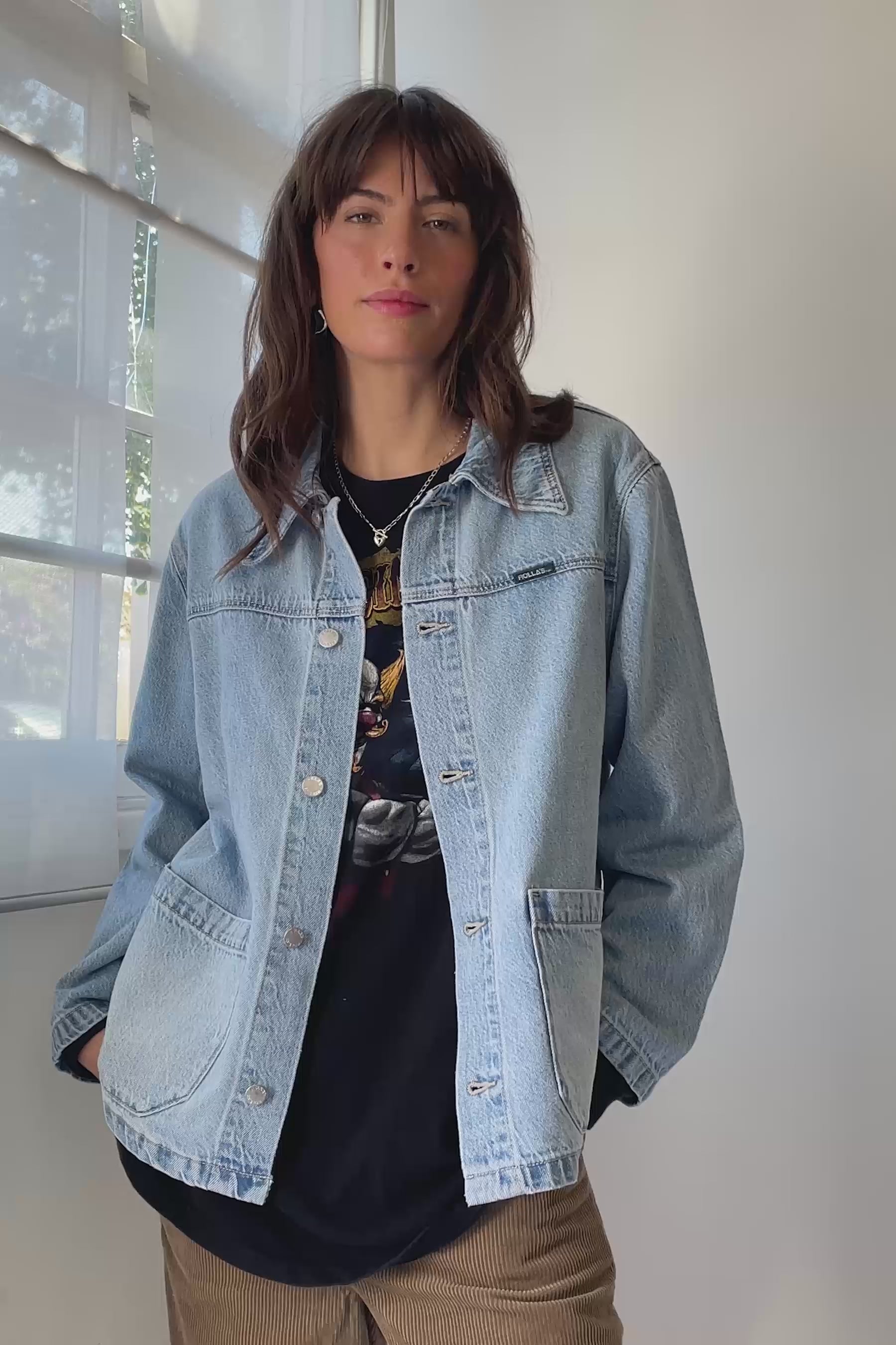 Light Vintage Blue Worker Jacket – Prism Boutique