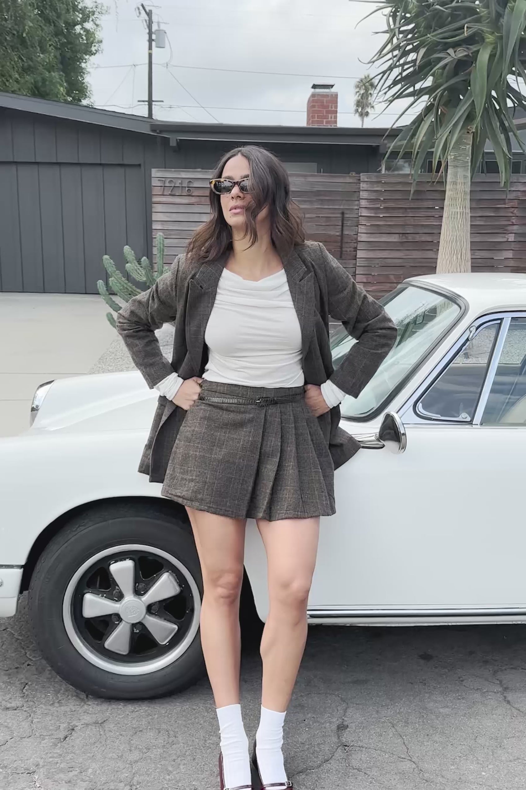 Dark Mocha Plaid Blazer – Prism Boutique