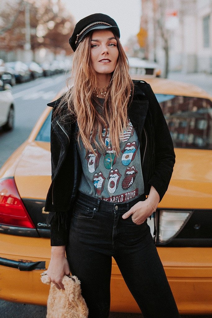 Black Kayla Cap – Prism Boutique