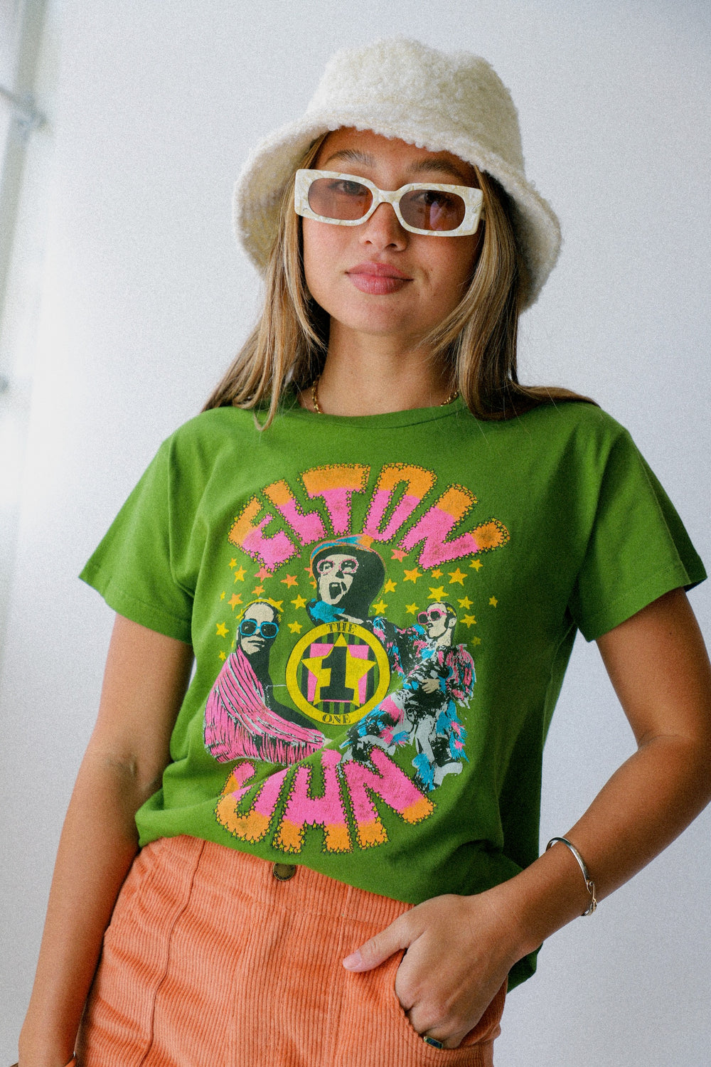 Ivory Boucle Shore Bucket — Prism Boutique