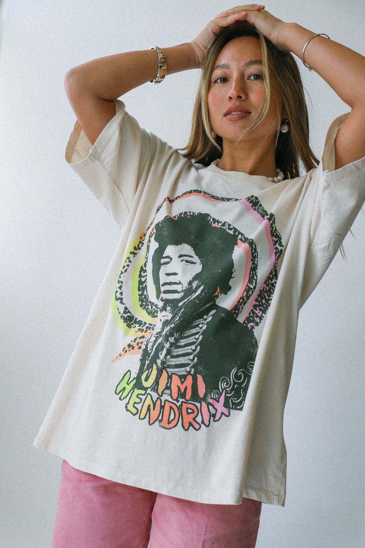 Jimi Hendrix Spiral Merch Tee — Prism Boutique