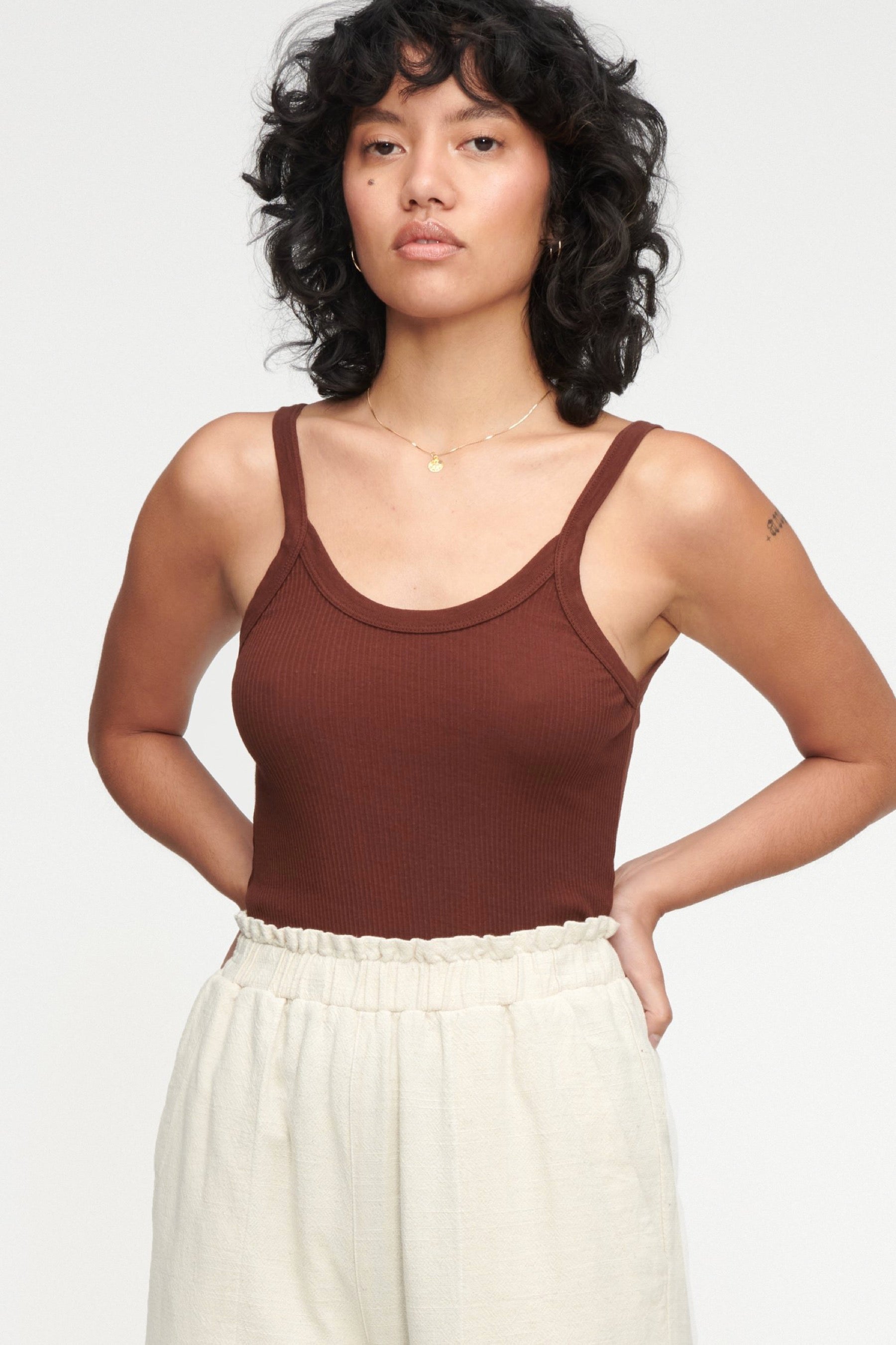 Maya Tank - Chocolate – Prism Boutique