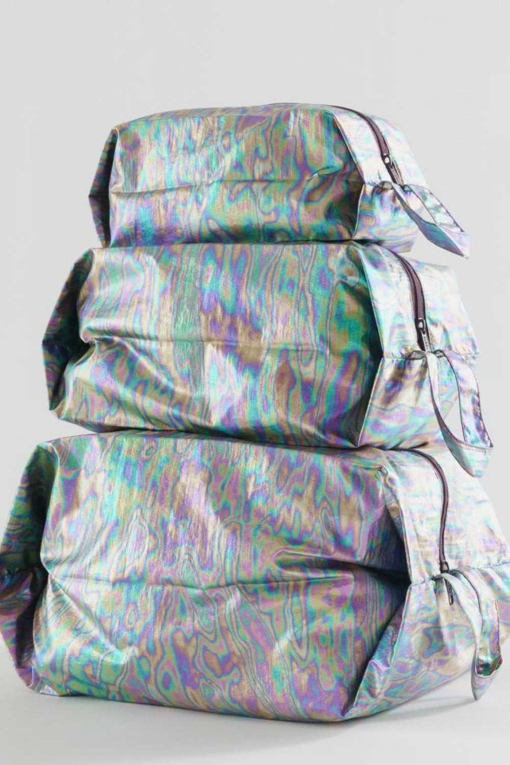 Rainbow Metallic 3D Zip Set — Prism Boutique