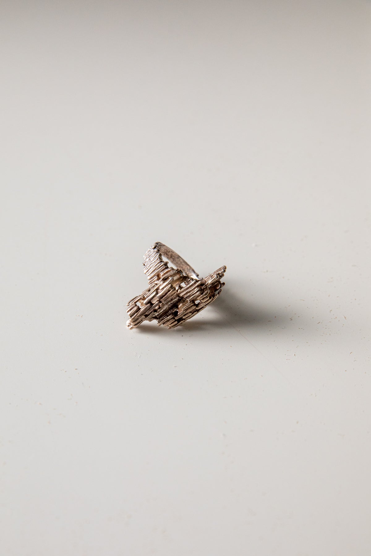 Silver Organic Brutalist Ring — Prism Boutique