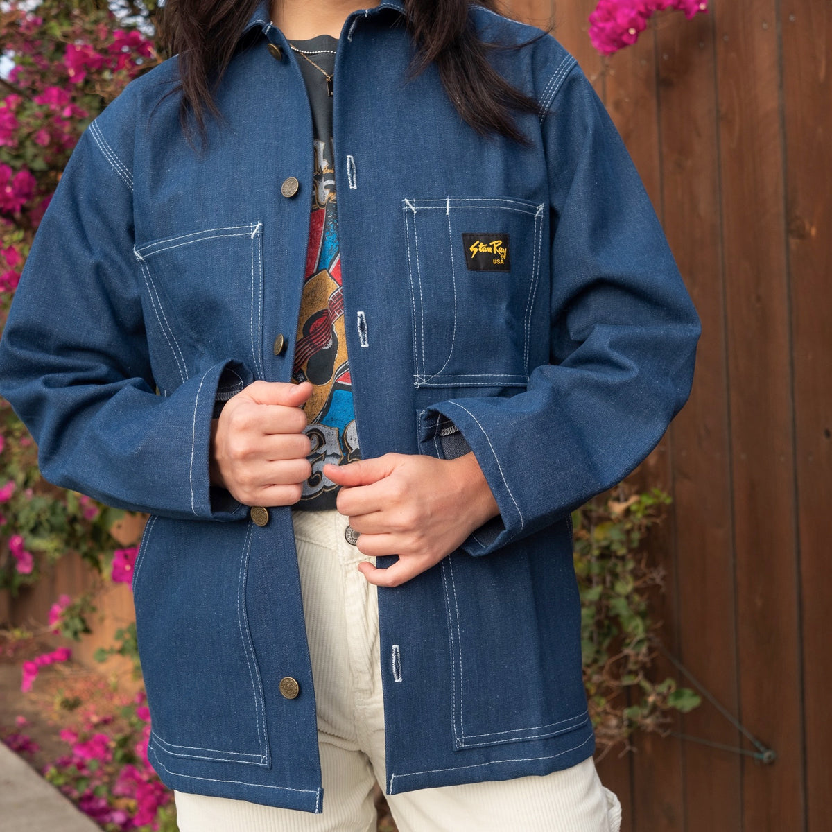 Indigo Chore Jacket — Prism Boutique