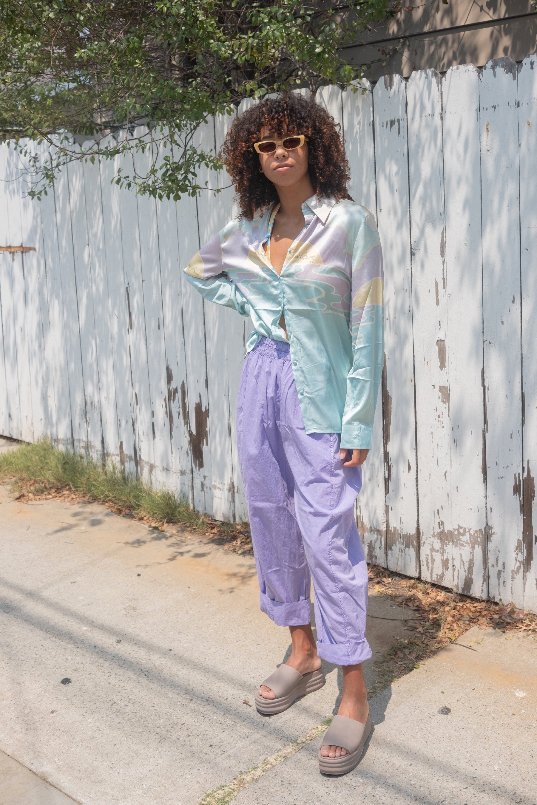 Lilac Preppy Poplin Pant – Prism Boutique