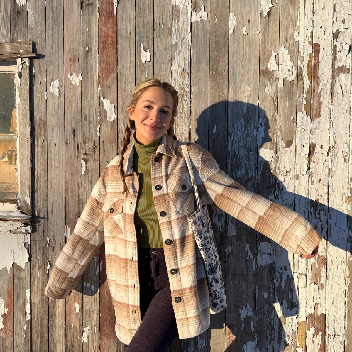 Plaid Morgan Shirt Jacket — Prism Boutique