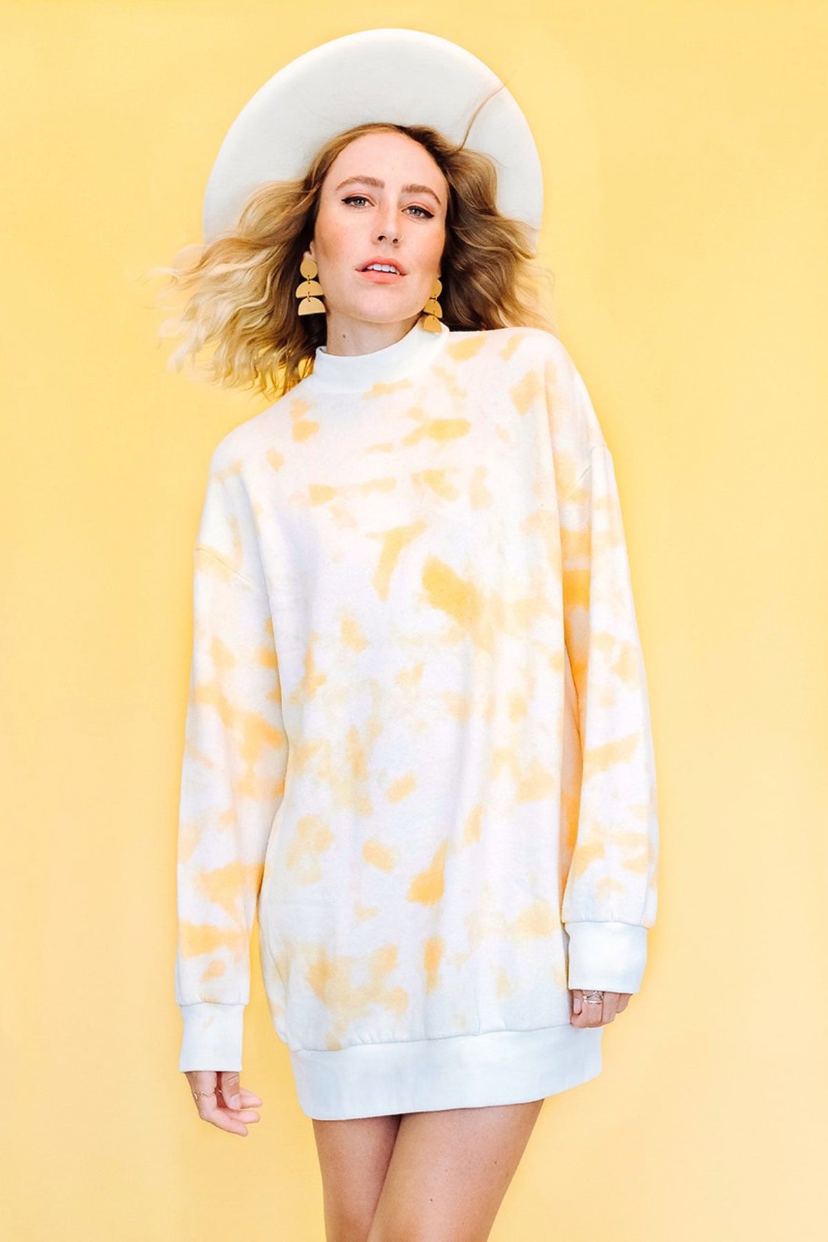 Gold Dust Tie Dye Softie Dress — Prism Boutique