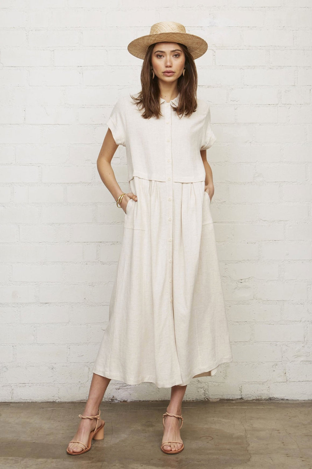 Natural Andi Dress — Prism Boutique