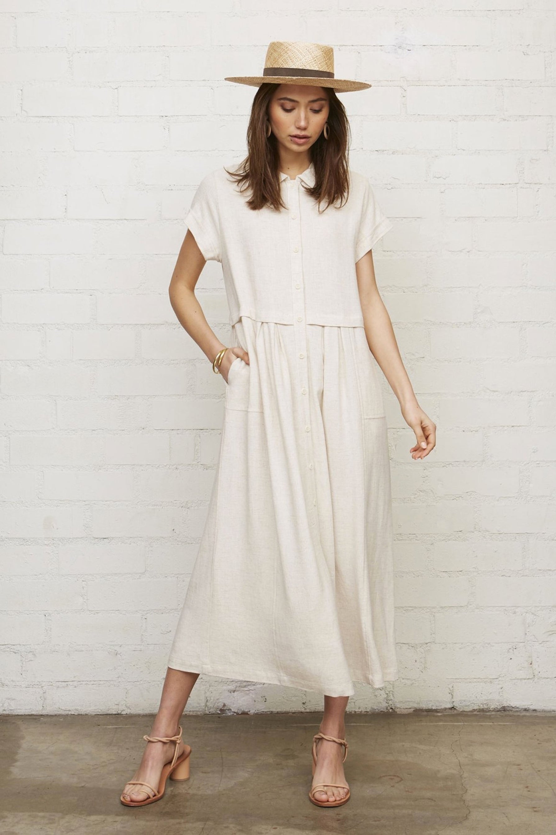 Natural Andi Dress — Prism Boutique