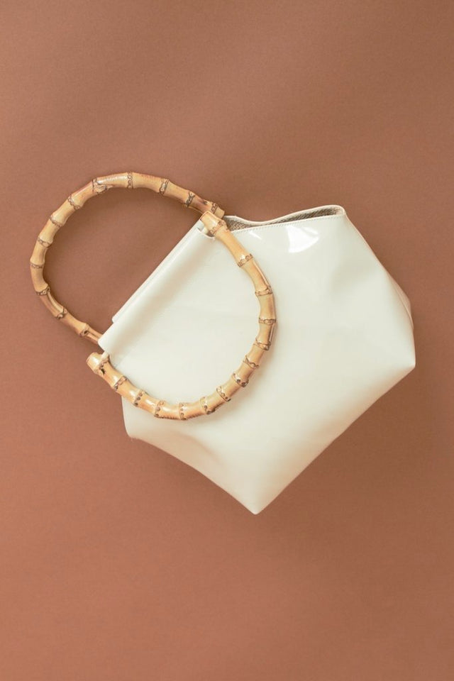 Vegan Leather Bamboo Bag – Prism Boutique