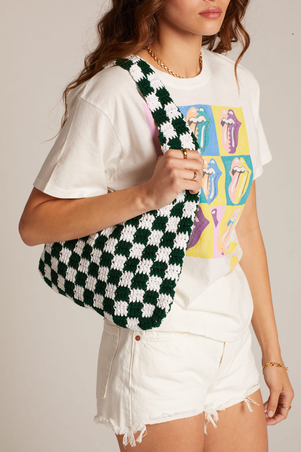 Green Checker Sicilian Bag – Prism Boutique