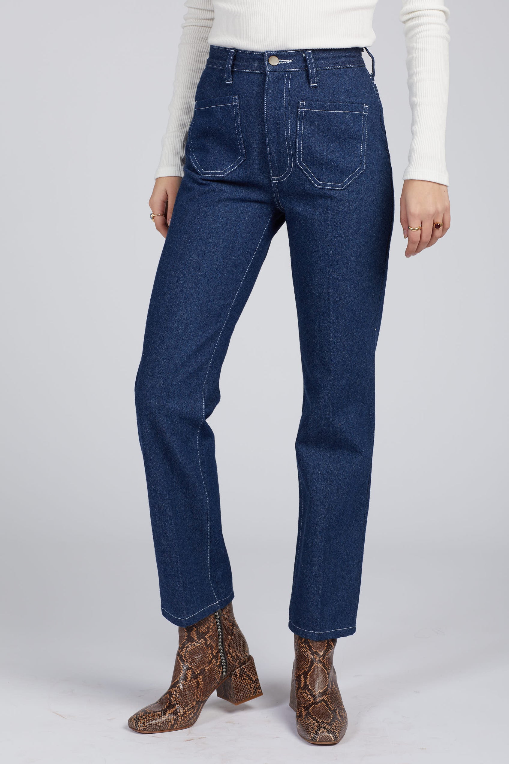 Cowboy Denim Ranch Pant – Prism Boutique