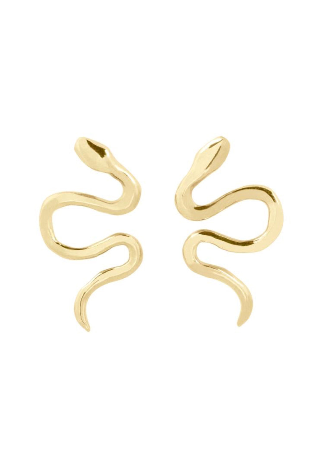 Gold Serpent Studs — Prism Boutique