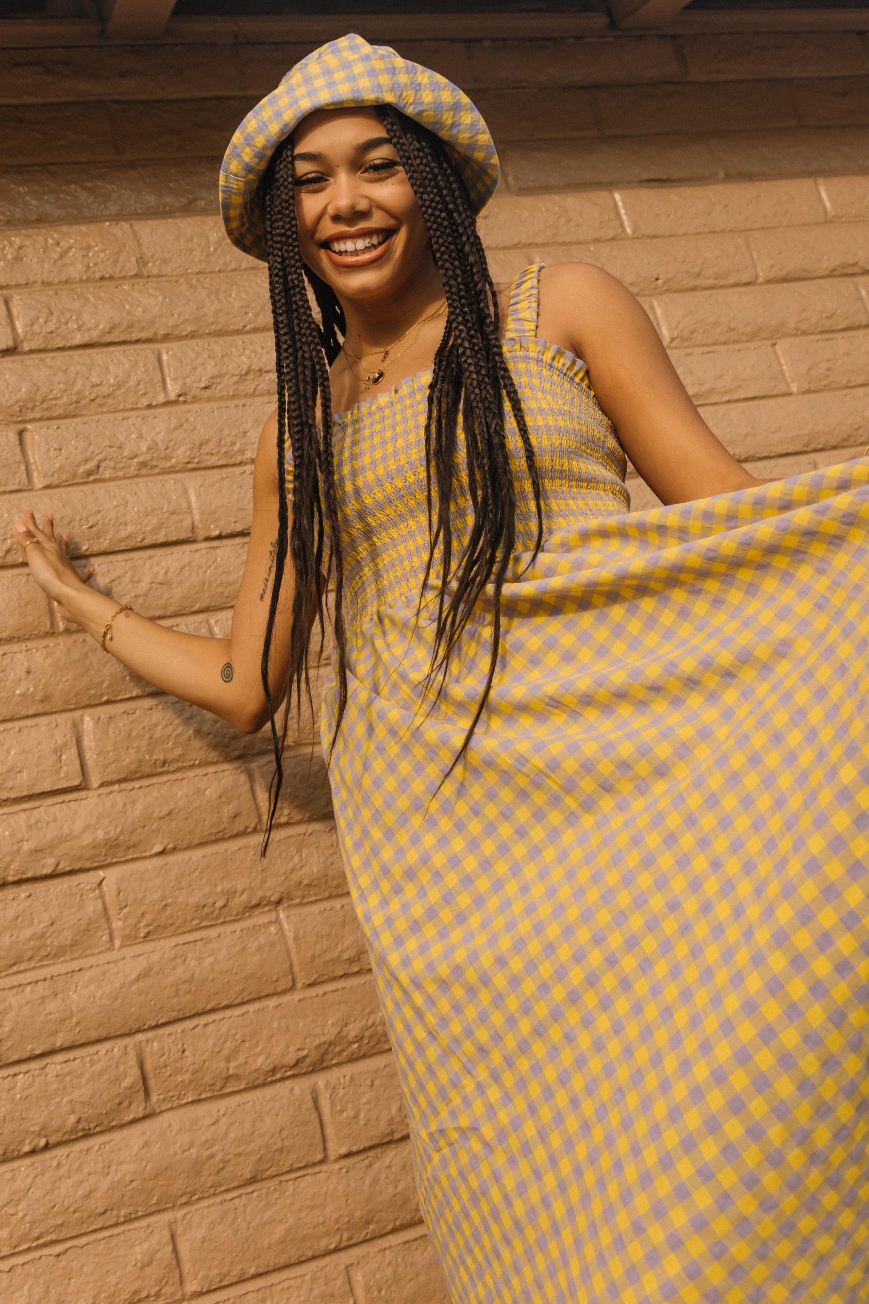 Checkered Kasi Dress — Prism Boutique